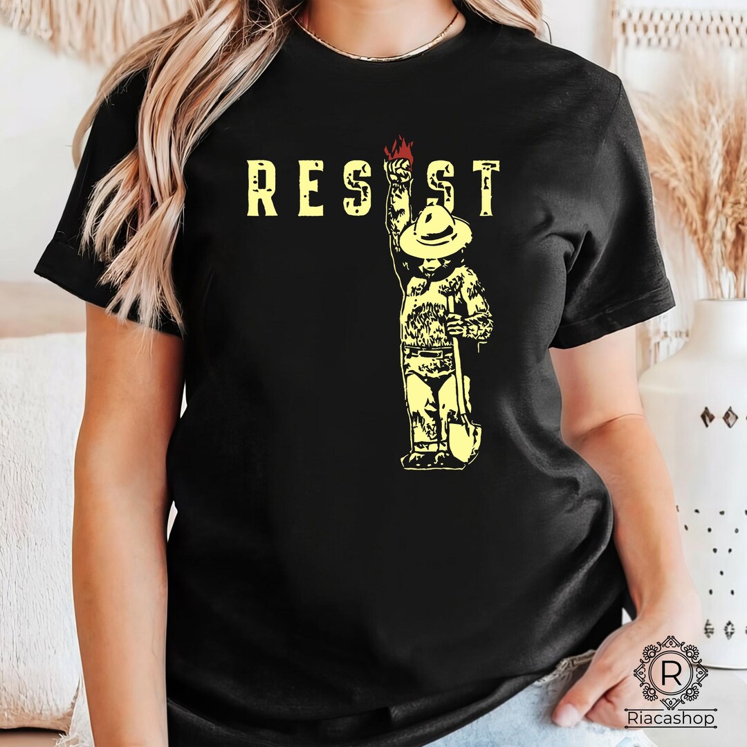 Smokey the Bear Resist, Parks Over Profit Tee, Support Protect Our ...