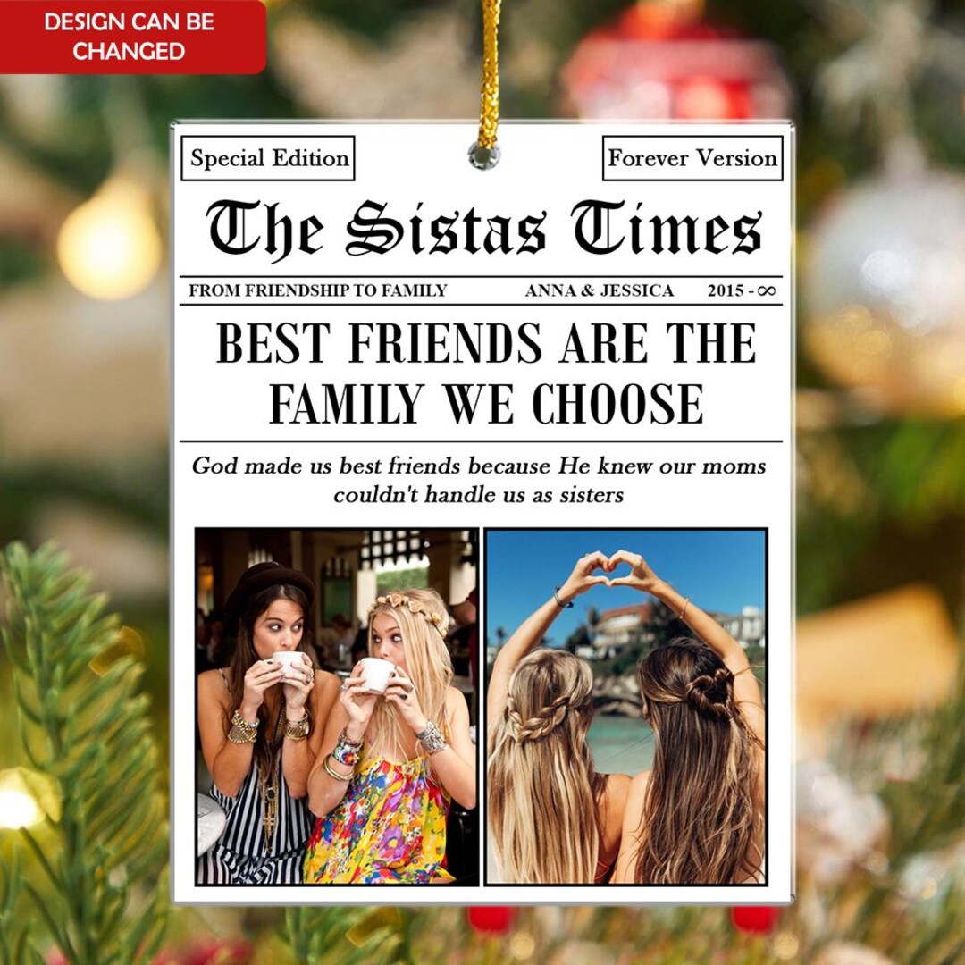 Friendship Gifts Newspaper, the BFF Times, Personalized Friends Besties ...