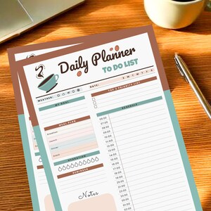 Printable Daily Planner Printable to Do List Hourly Planner Printable ...
