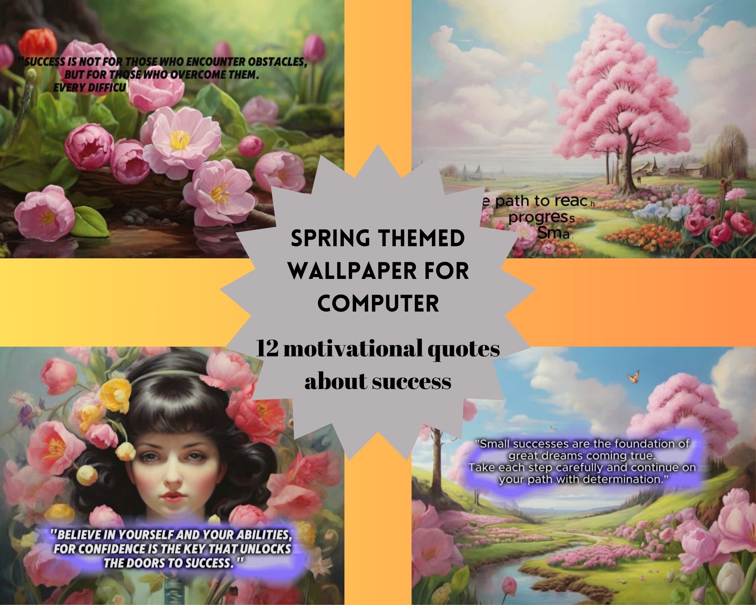Springtime Success: Motivation Wallpaper and Animated Backgrounds for ...