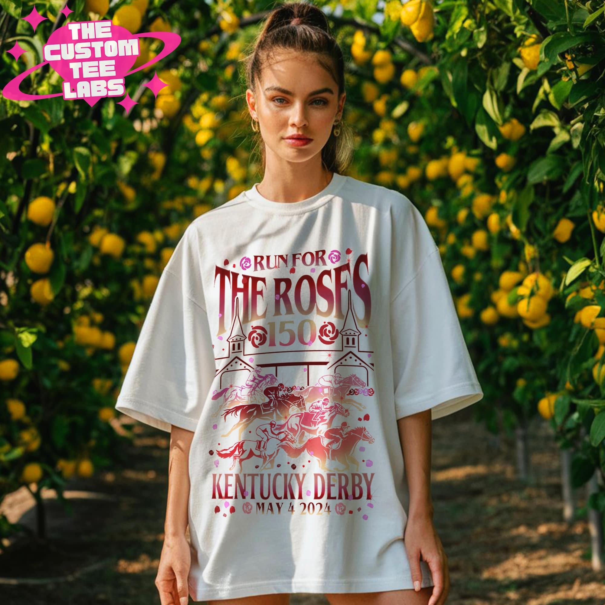 Comfort Colors® Run for the Roses Kentucky Derby T-shirt, Kentucky 150 ...