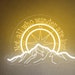 Not All Who Wander Are Lost Neon Sign,compass Neon Lignt,mountains Led ...