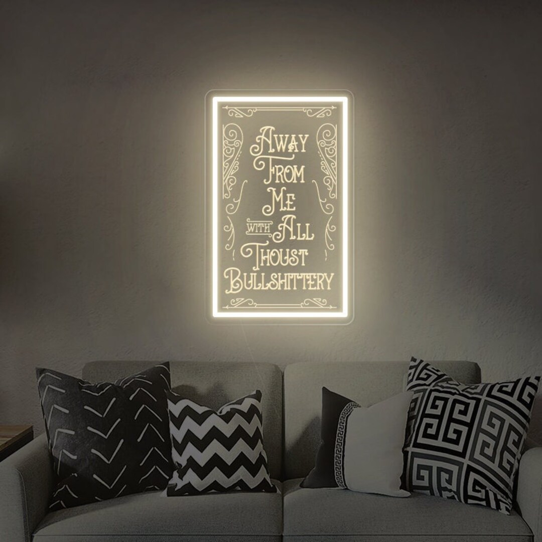 Vintage Style Neon Light Sign,funny Home Wall Sign,living Room Light ...