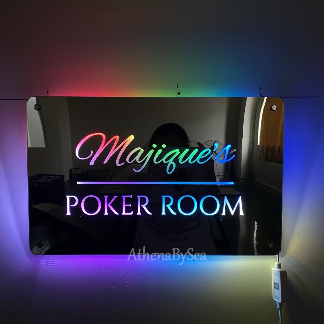 Personalized Name Mirror LED Light,custom Light up Name Sign for ...