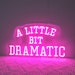 A Little Bit Dramatic Neon Sign,funny Slogan Neon,mean Girls Quote ...