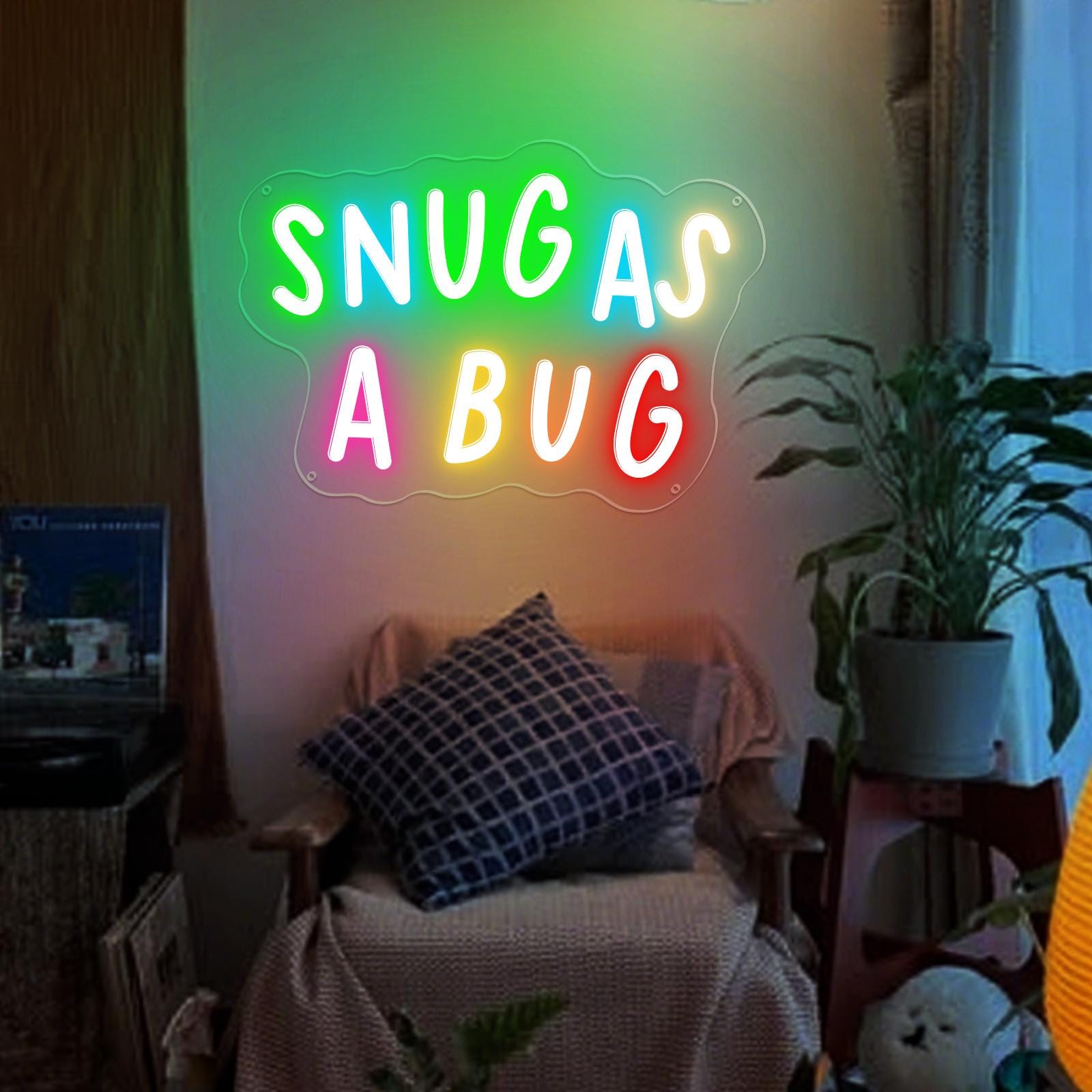 Snug as A Bug Neon Sign, Nursery Wall Art ,playroom Wall Decor ...
