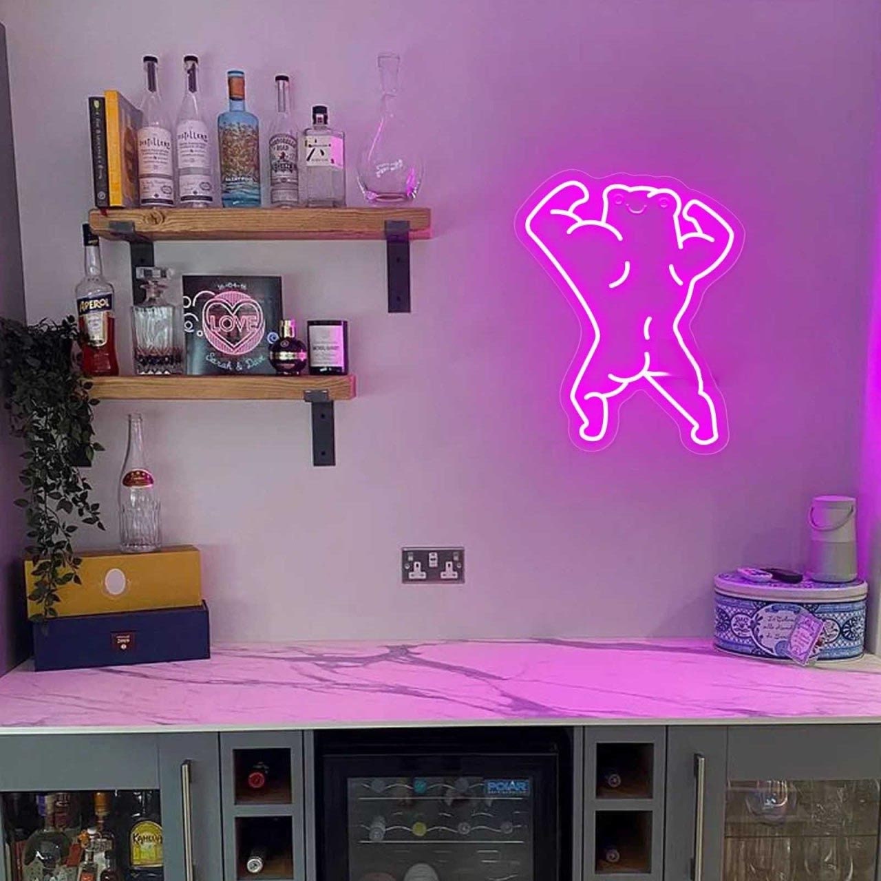 Muscle Frog Neon Sign,frog Gymmer Neon Sign,athelete Frog Led Neon Sign ...