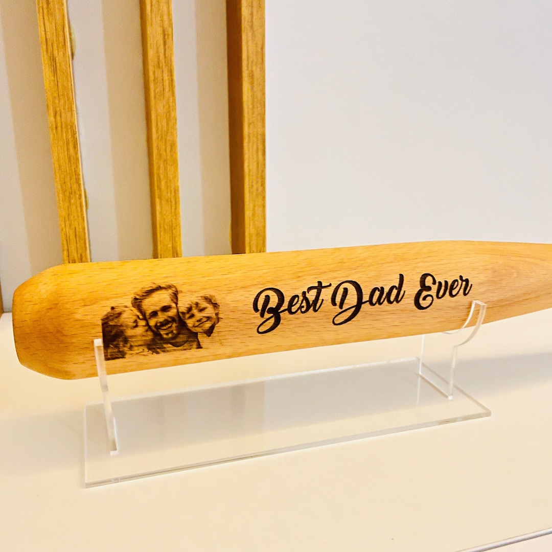 Personalized Photo Engraved Baseball Bat for Dad Father's Day Gift for ...