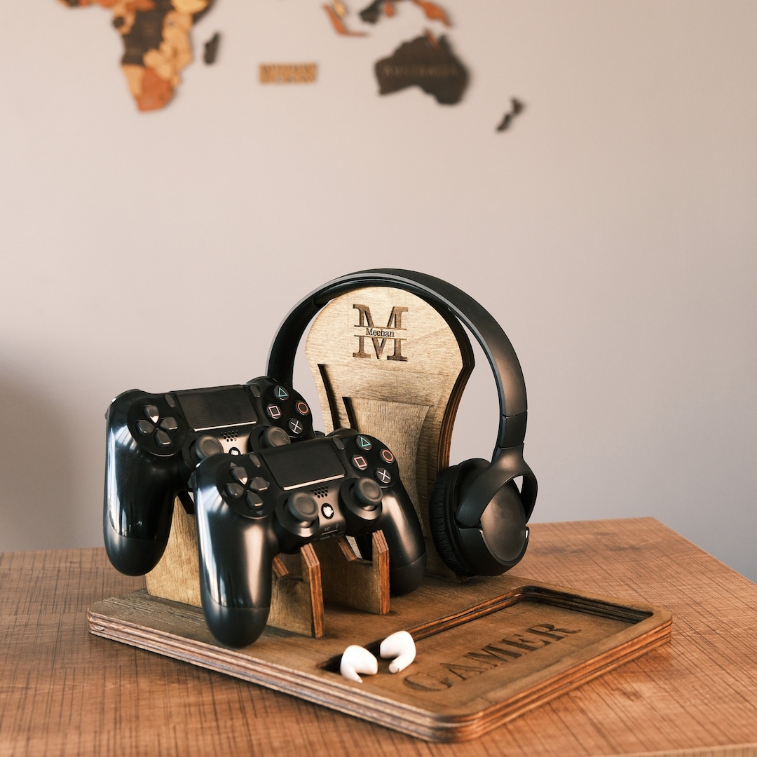 Controller and Headset Stand, Gamer Room Decor, Graduation Gift for Him ...