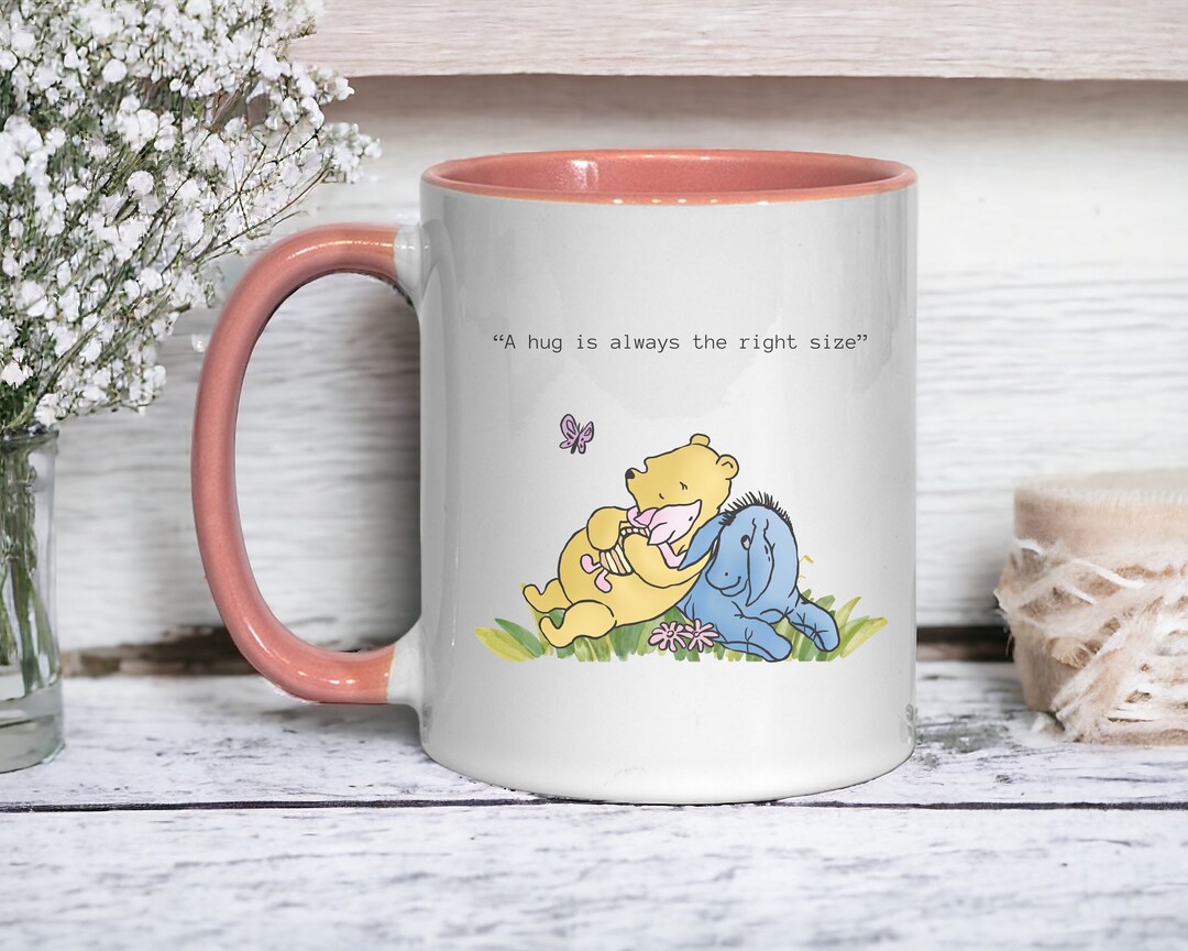 Pooh Hug Quote Two-tone Coffee Mugs, Hug in a Mug 11oz - Etsy