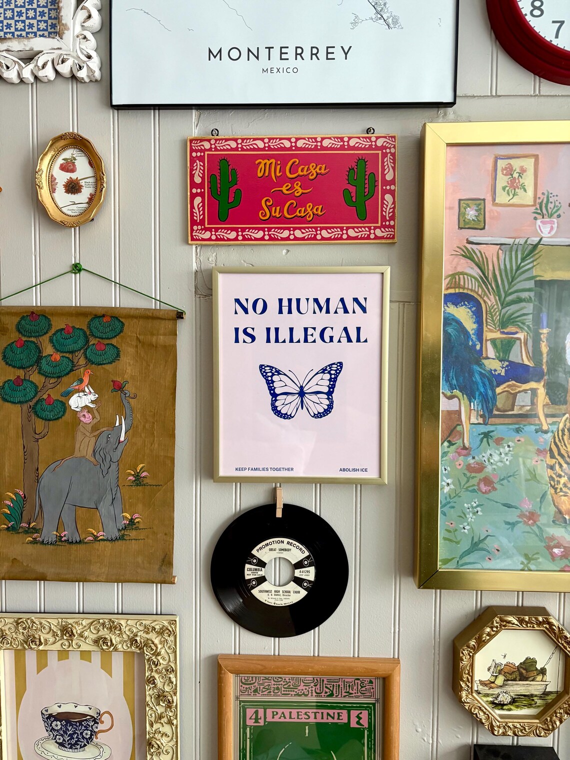 No Human is Illegal Butterfly Poster - Keep Families Together - Abolish ...