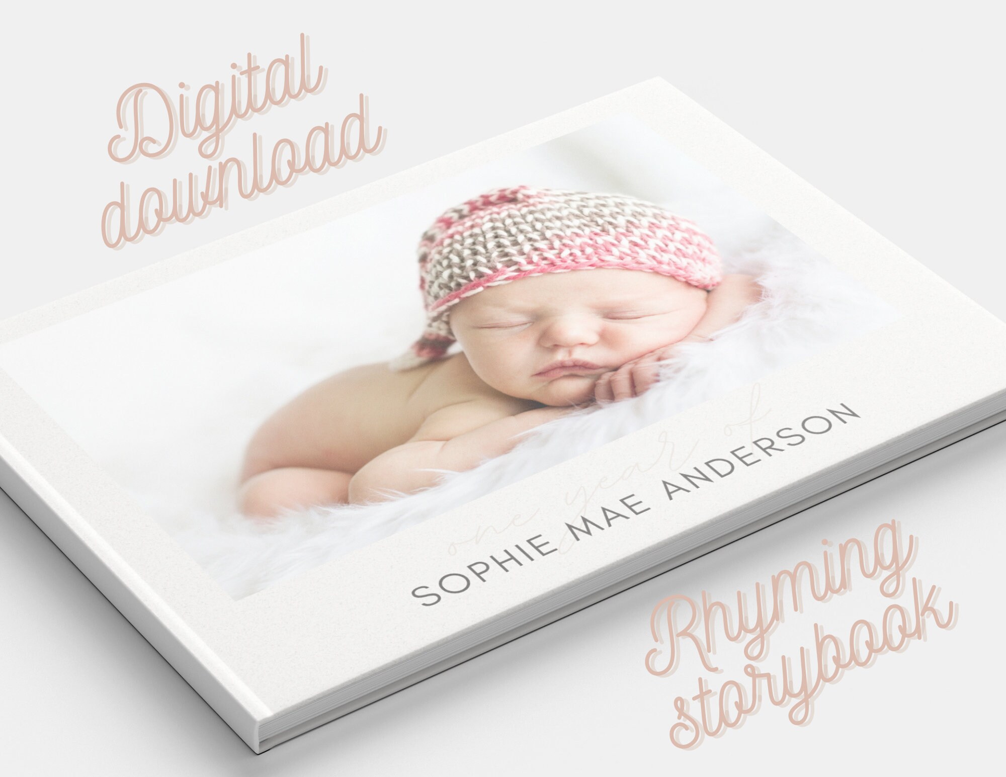 Digital Photobook Template With Original Baby Poem | Personalize a ...