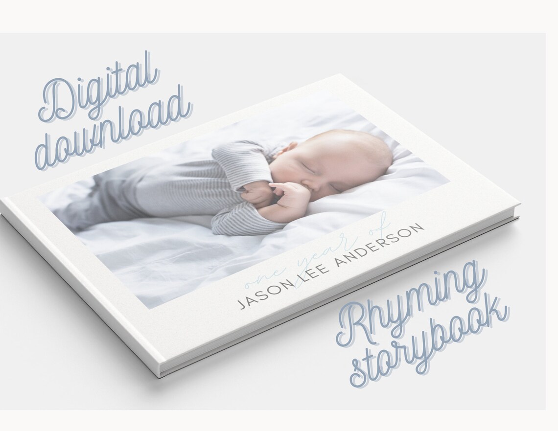 Digital Photobook Template With Original Baby Poem | Personalize a ...