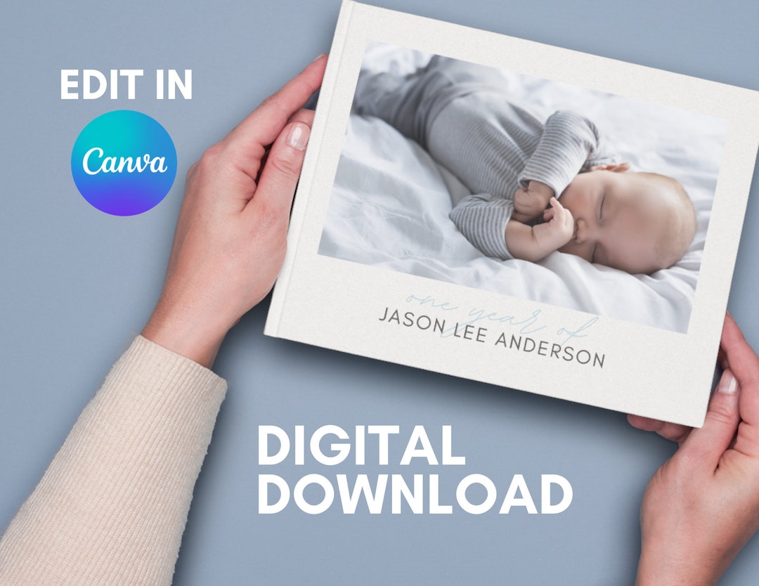 Digital Photobook Template With Original Baby Poem | Personalize a ...