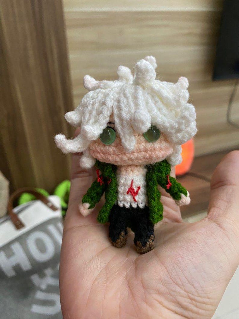 Crochet Baby Nagito Komaeda Danganronpa PDF Pattern Crochet Amigurumi ...