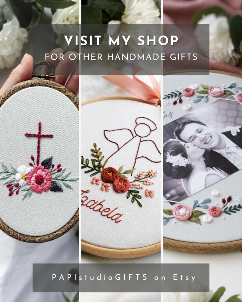 Blue Floral Cross for First Communion, Gift Idea for Baptism, Religious ...