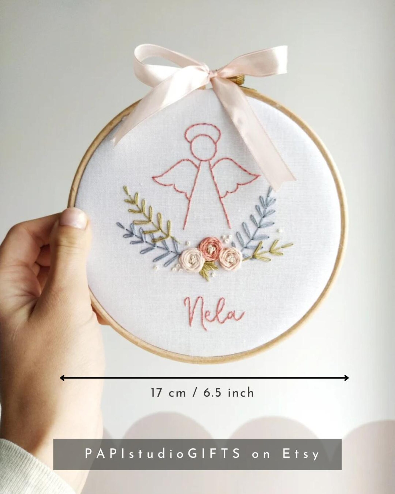 Custom Gift for Baby Girl, Angel for Nursery Room, Personalized Gift ...