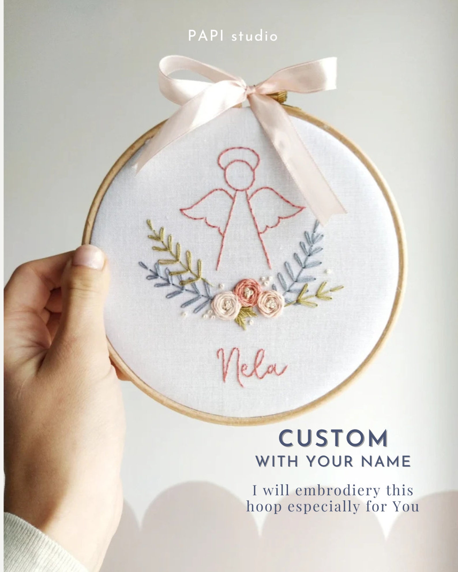 Custom Gift for Baby Girl, Guardian Angel for Girl, Personalized Gift ...