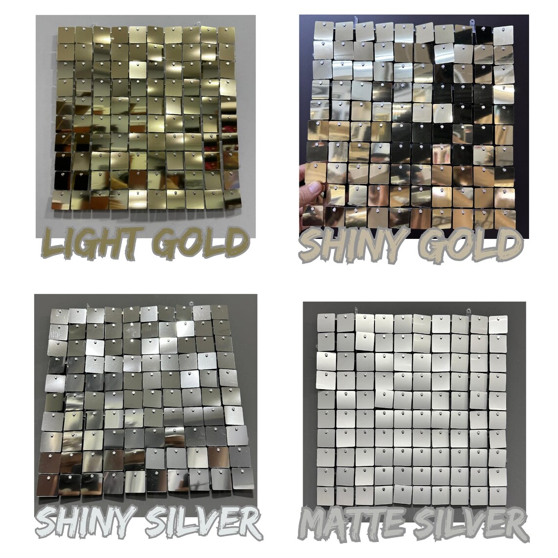 Wonderful Square Sequin Background, Sequin Wall Panels, Party Decor - Etsy