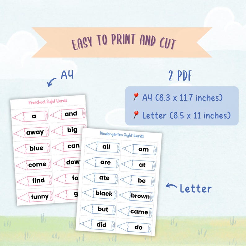 Sight Words, Dolch Sight Words, Kindergarten Sight Words, Phonics for ...