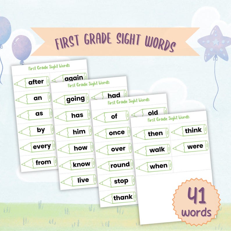 Sight Words, Dolch Sight Words, Kindergarten Sight Words, Phonics for ...