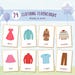 Clothing Flash Cards, Montessori Cards, Vocabulary Learning, Preschool ...