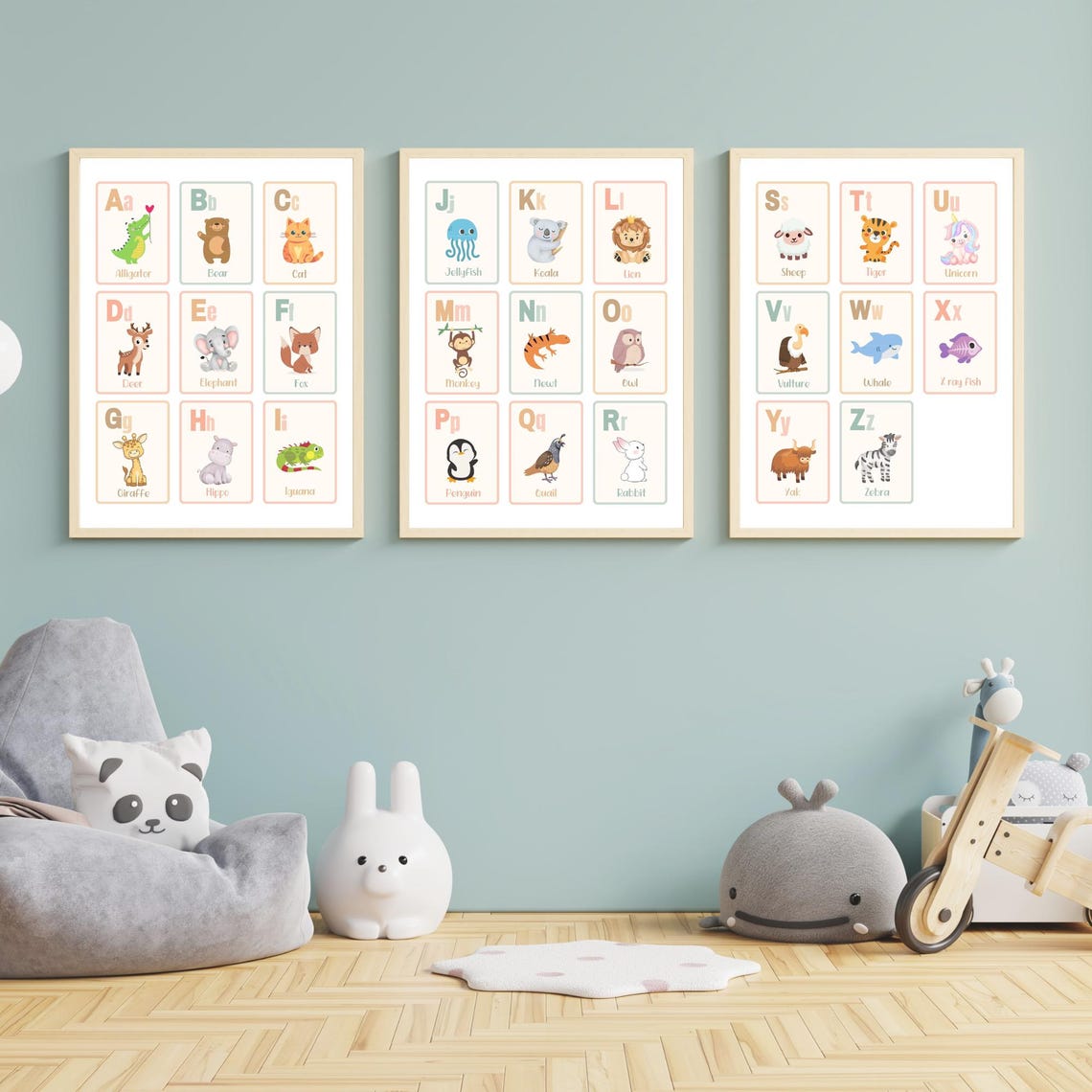 Animal Flash Cards, Printable Alphabet Flash Cards, ABC Flash Cards ...