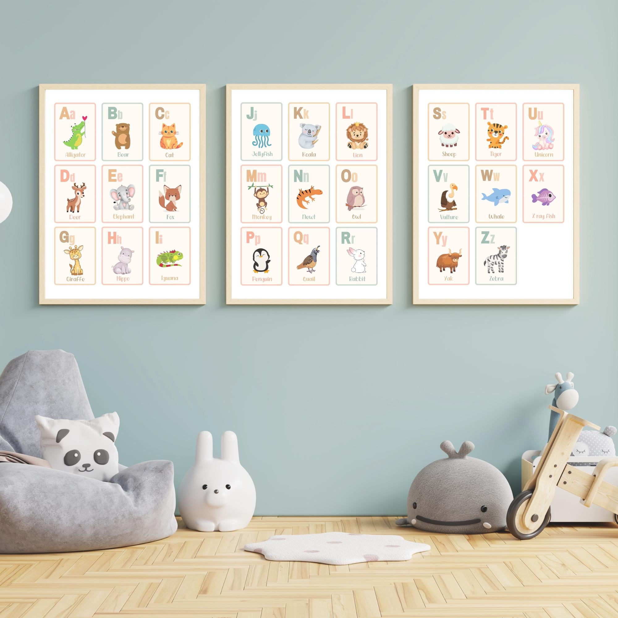Animal Flash Cards, Printable Alphabet Flash Cards, ABC Flash Cards ...