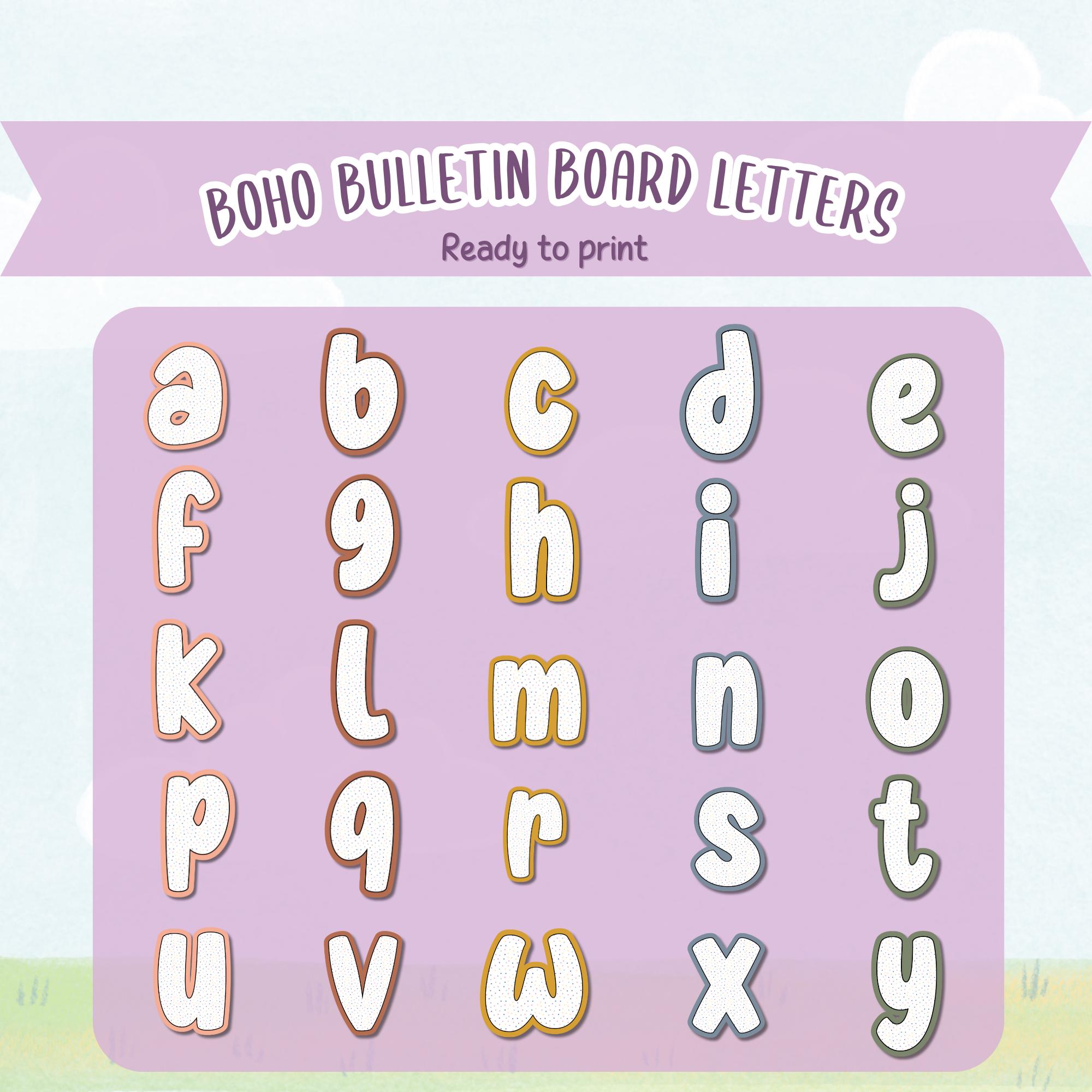 Boho Bulletin Board Letters | Neutral Pastel Classroom Decor ...