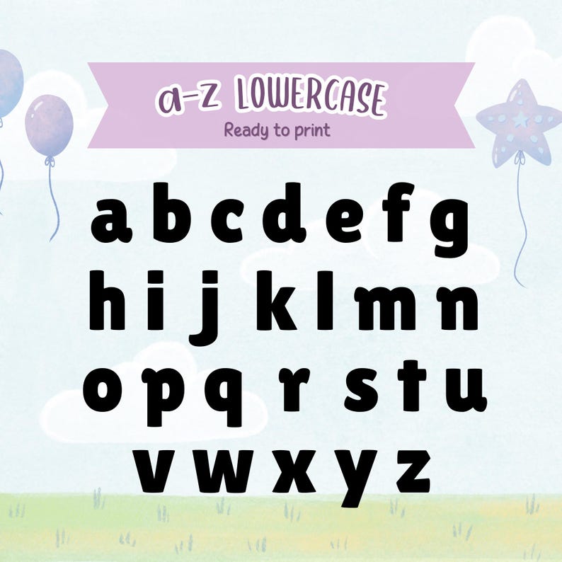 Printable Bulletin Board Letters: A-Z, A-z, Numbers, Symbols, Classroom ...