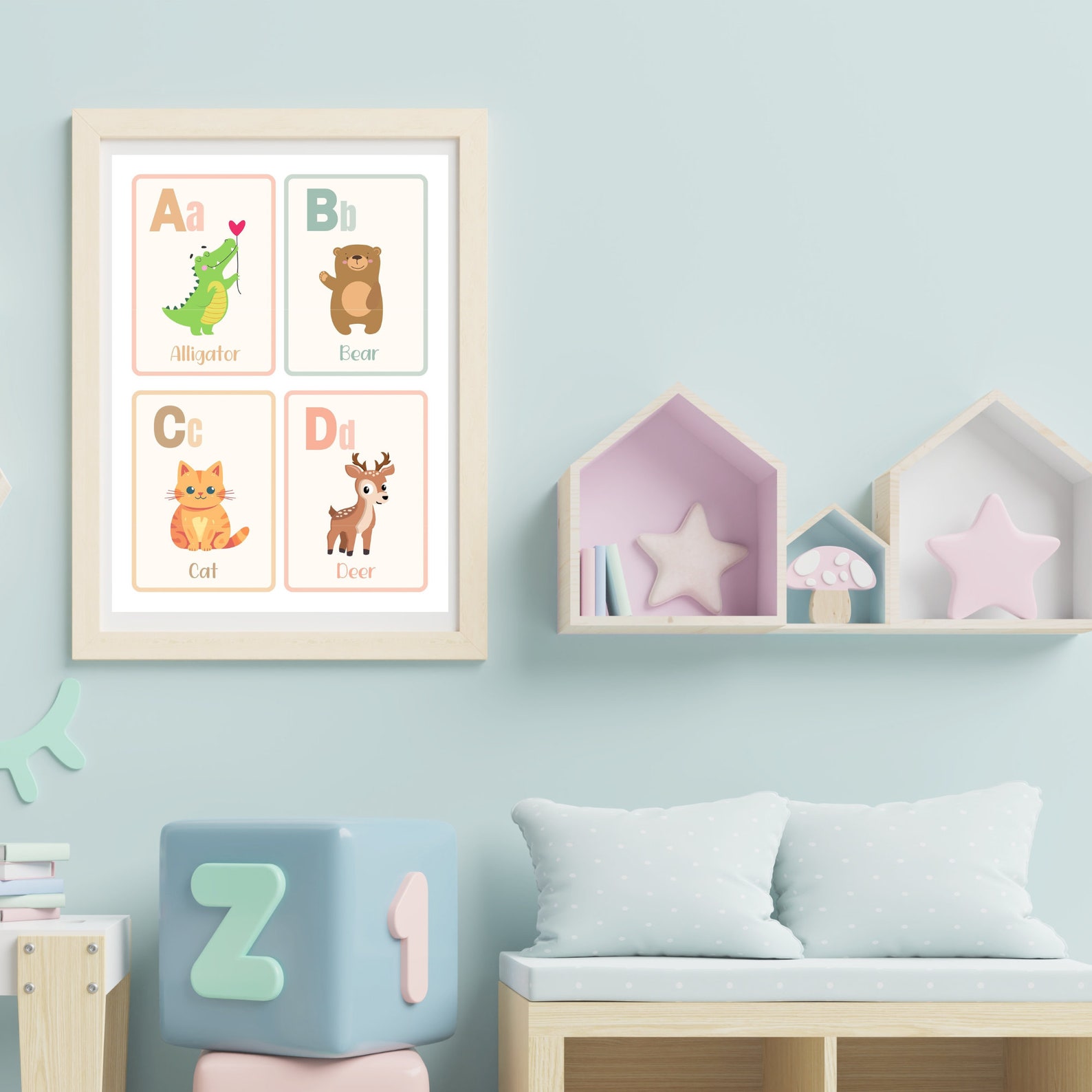 Animal Alphabet Flash Cards, Printable Alphabet Flash Cards, ABC ...