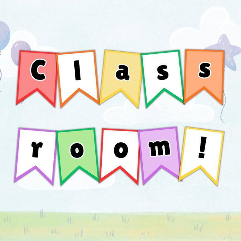 Printable Bulletin Board Letters: A-Z, A-z, Numbers, Symbols, Classroom ...