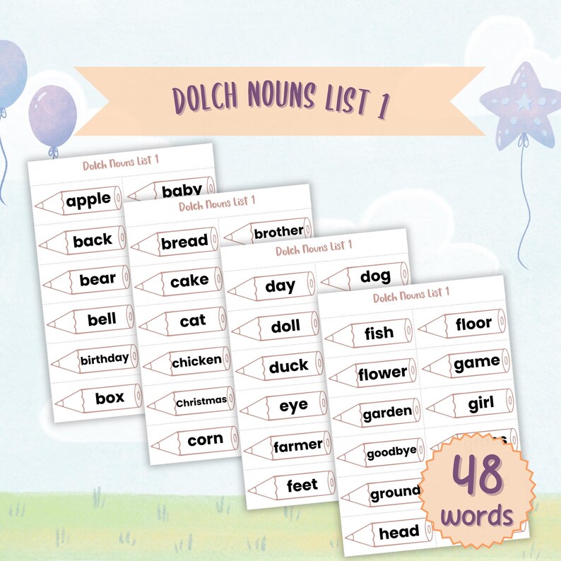 Sight Words, Dolch Sight Words, Kindergarten Sight Words, Phonics for ...