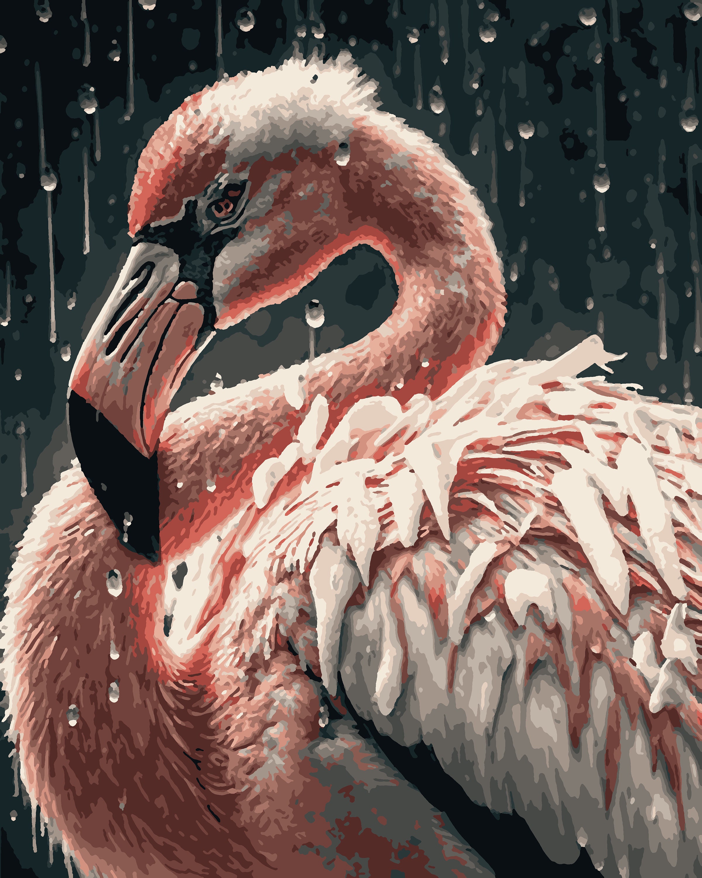 Pink Flamingo DIY Painting Set With Metallic Paints - Handcrafted Gift ...