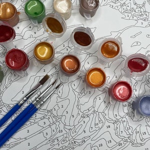 Acrylic Metallic Paint Fern Painting Kit - DIY Creativity Set ...