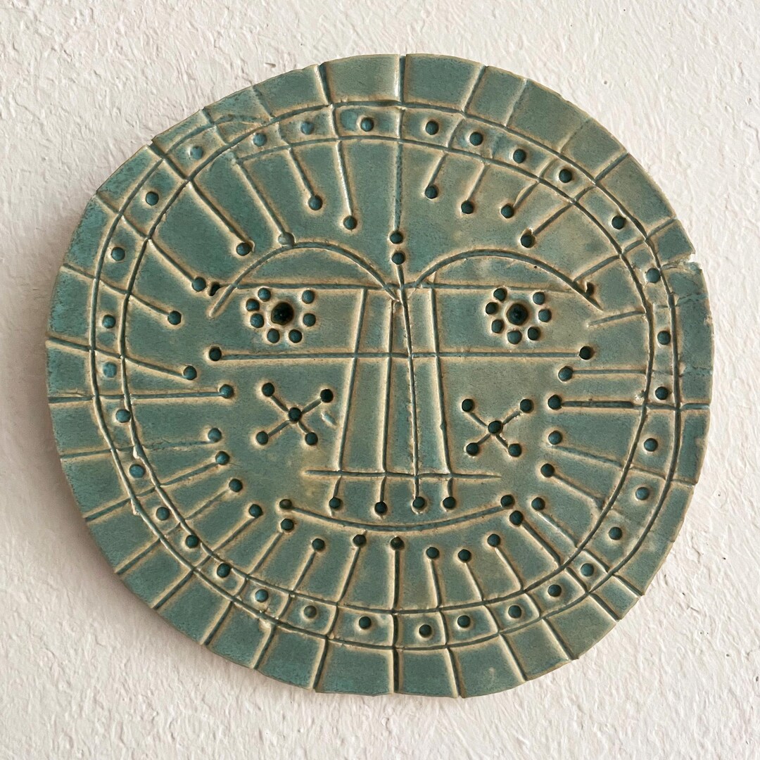 Small Original Ceramic Sun Disc by Peter Stemmler - Etsy