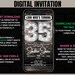 Mens 35th Birthday Animated Invite, Mens Vintage Gangster Digital ...