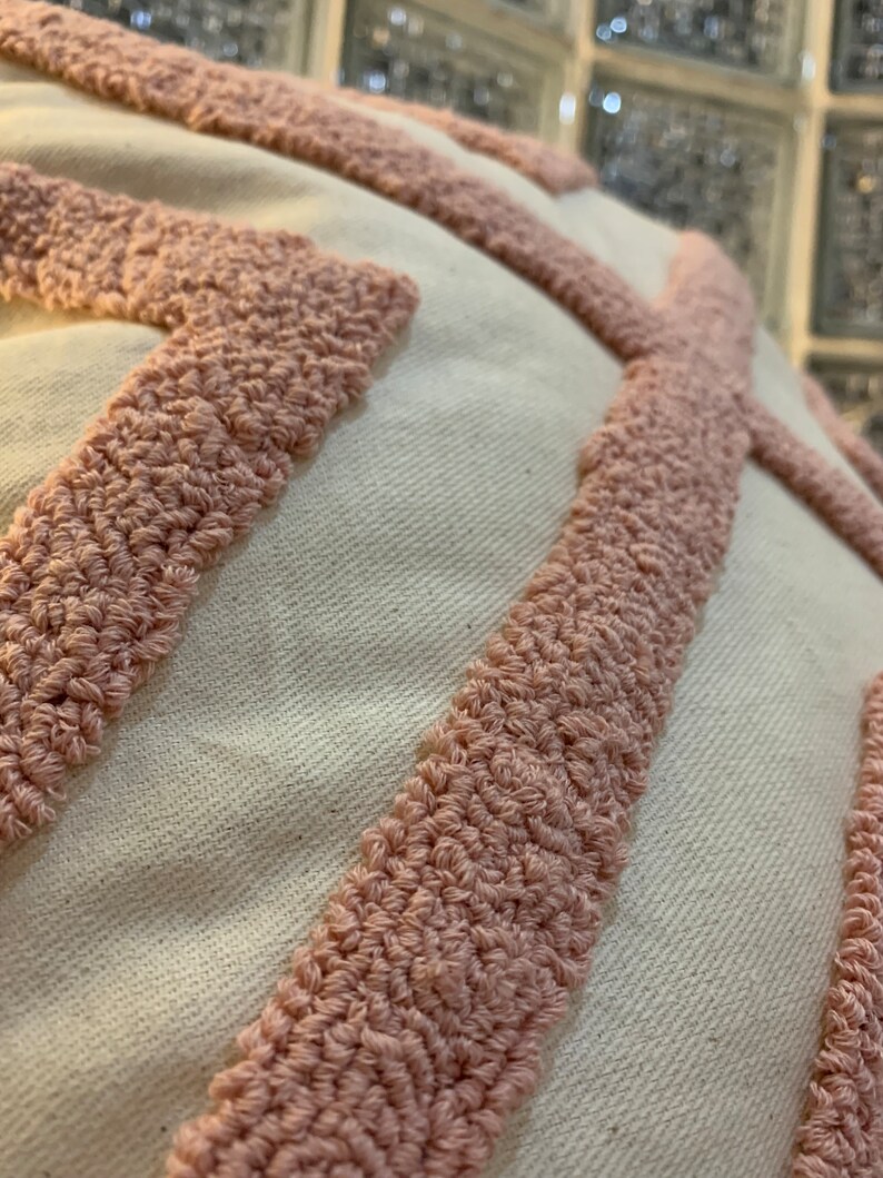 Rosa Sogno Handmade Punch Needle Pillow Color Customizable - Etsy