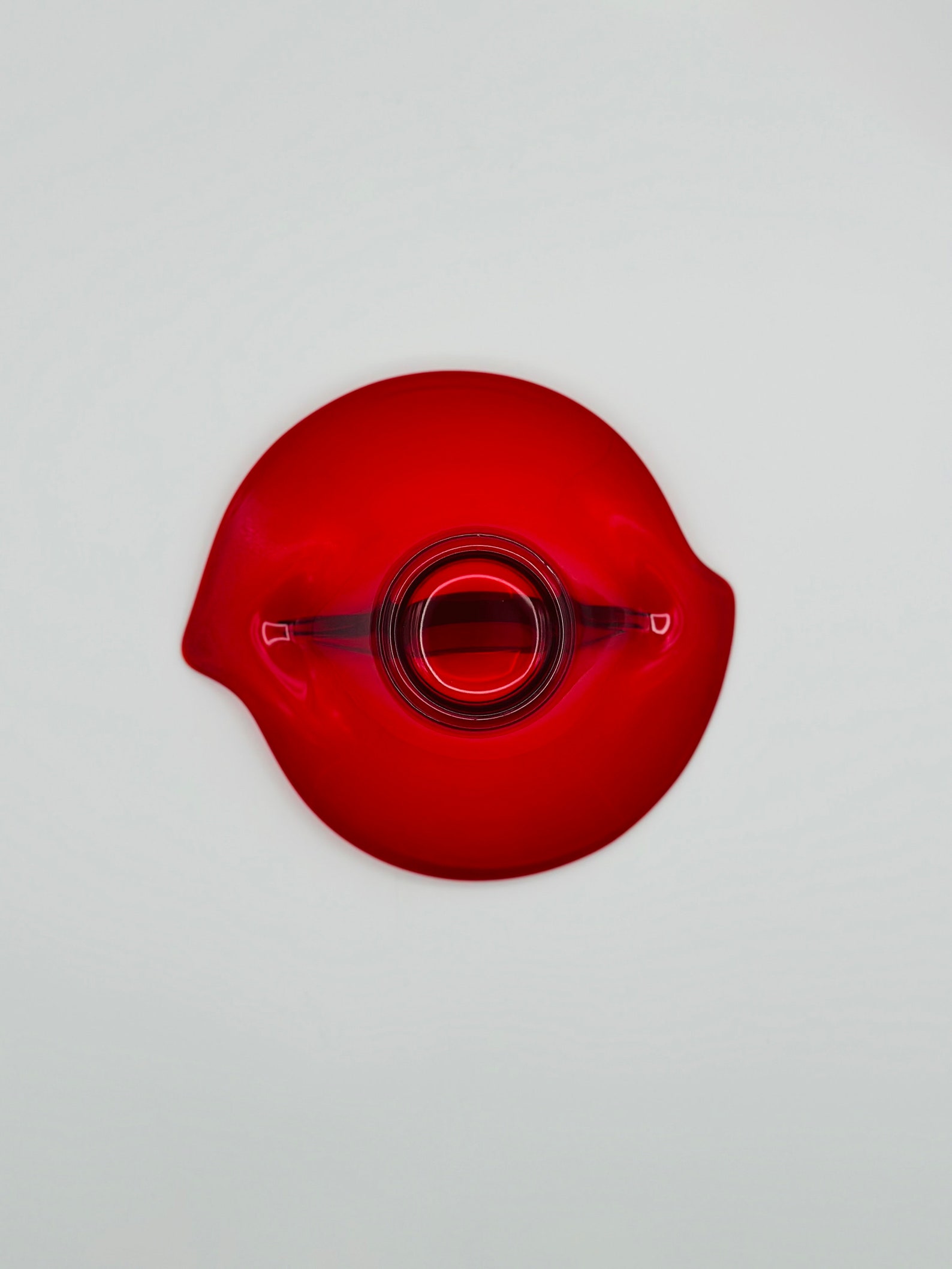 Viking Epic Ruby Red Glass 2-part Relish Dish - Etsy