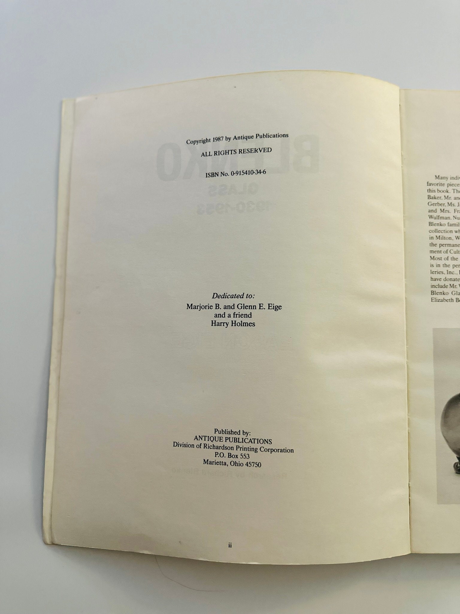 Blenko Glass 1930 1953 Paperback Book by Eason Eige & Rick Wilson With ...