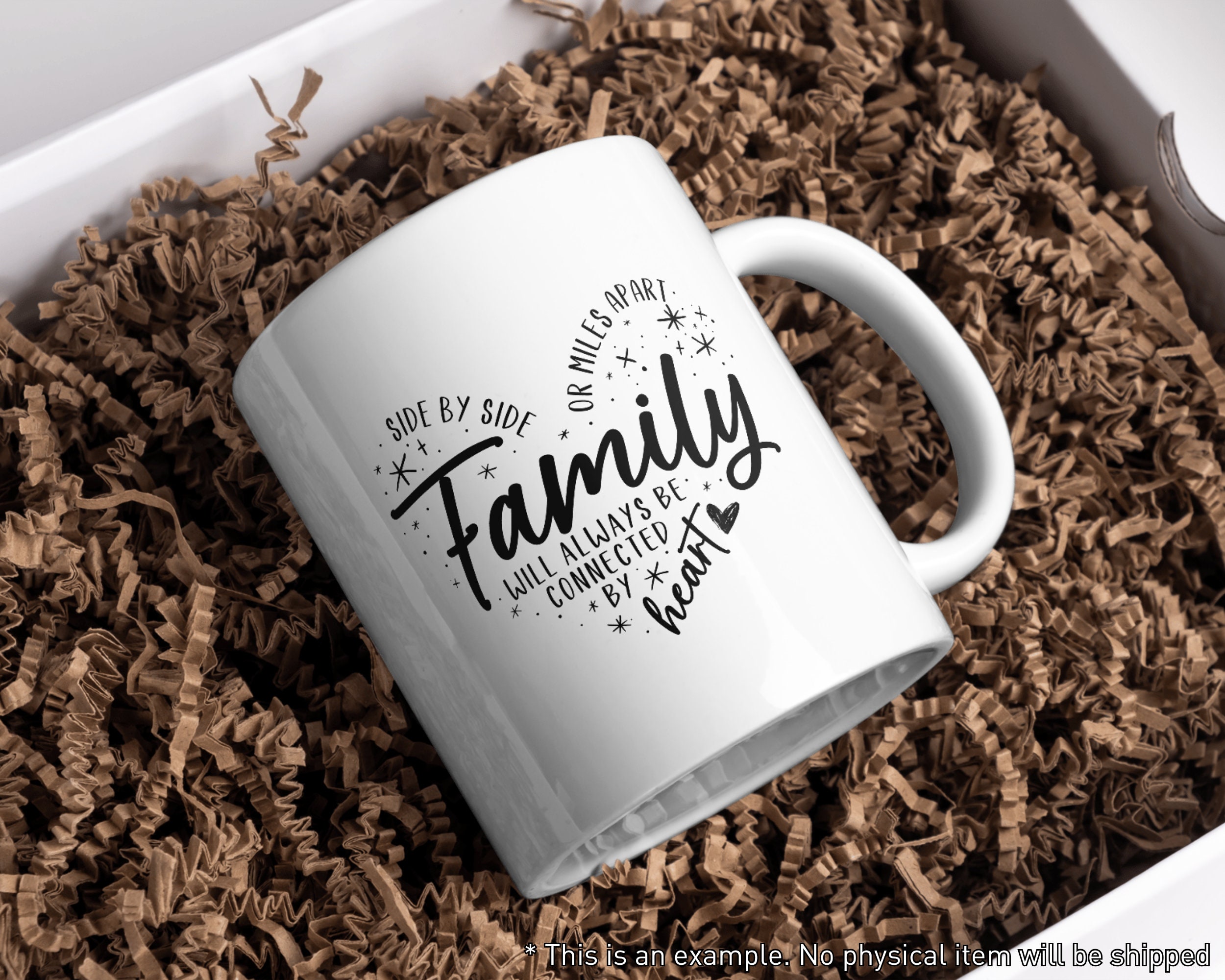 Family Heart Svg, Side by Side or Miles Apart Family Will Always Be ...