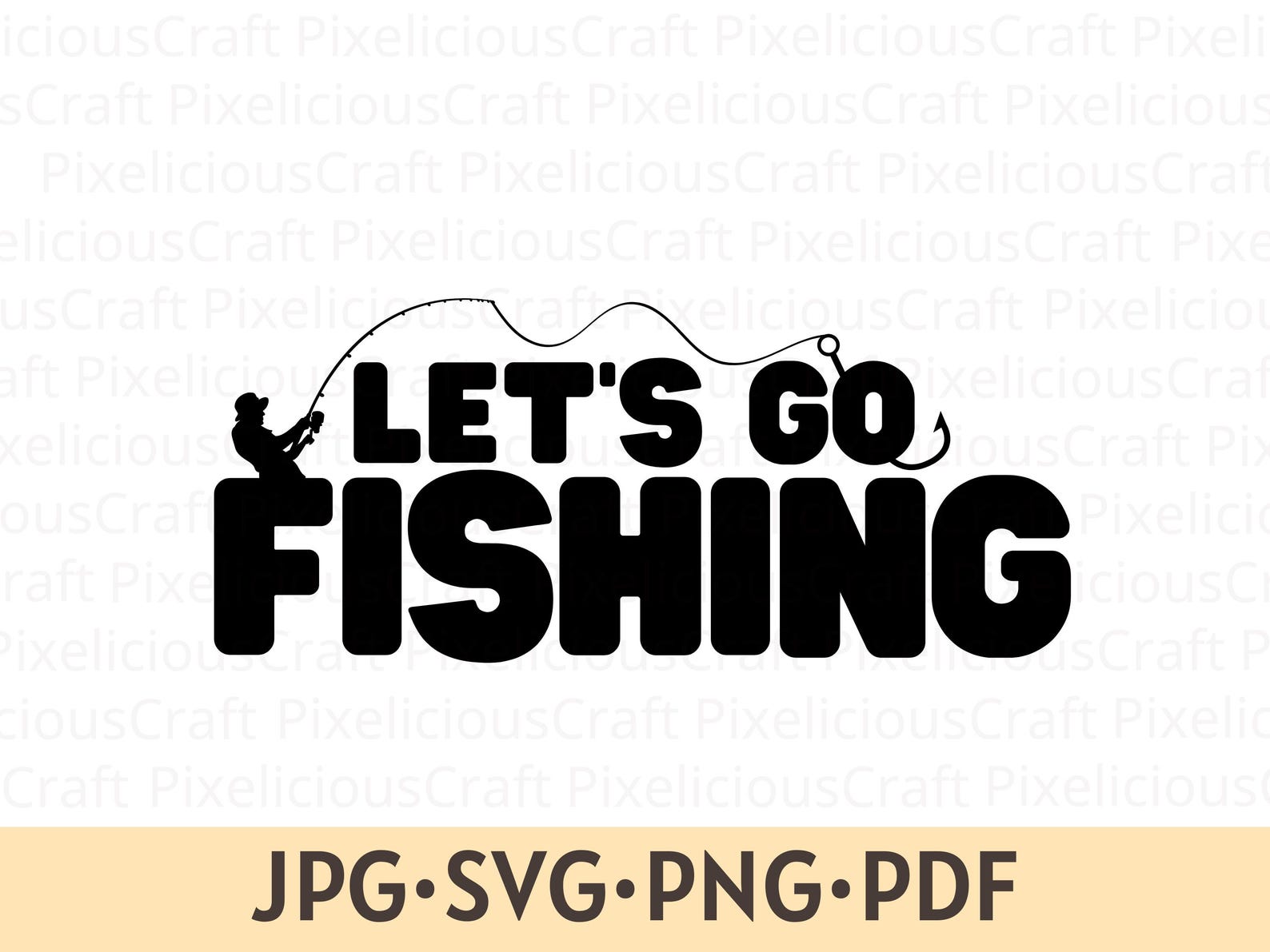 Let's Go Fishing SVG PNG: Fisherman Shirt Design (digital Download) - Etsy