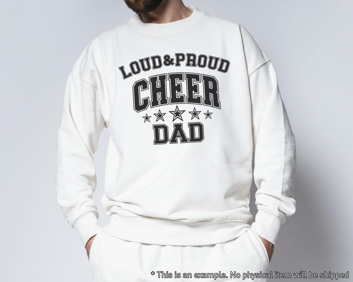 Cheer Dad SVG PNG: Loud & Proud Varsity Design (digital Download) - Etsy