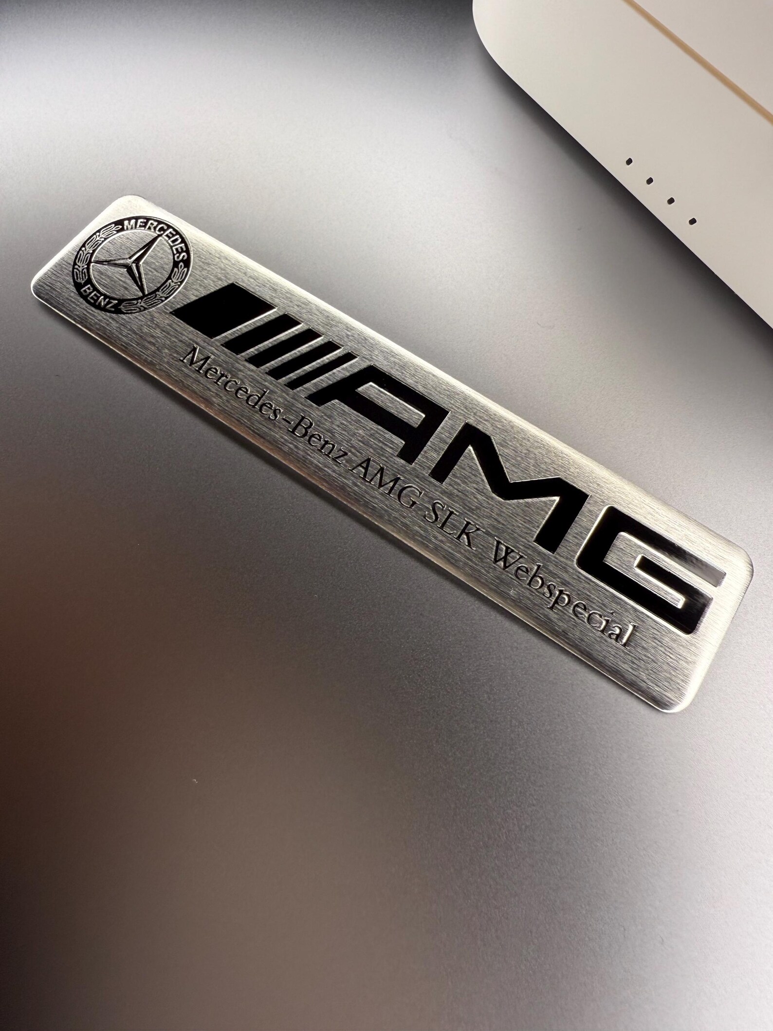 Mercedes-benz AMG SLK Webspecial Metal Badge – 12cm X 2.6cm Premium ...