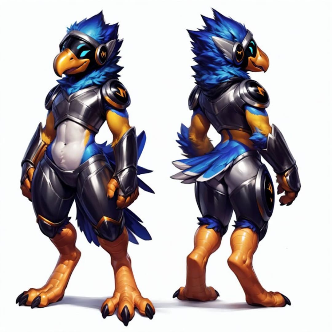 Furry Fursona Adopt Protogen Bird Exclusive One of a Kind Instant ...