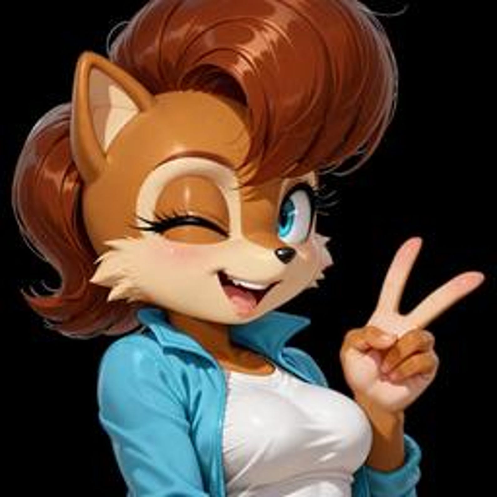 Sonic Emotes Pack: Sally Acorn Twitch Discord Youtube Stickers Bundle ...