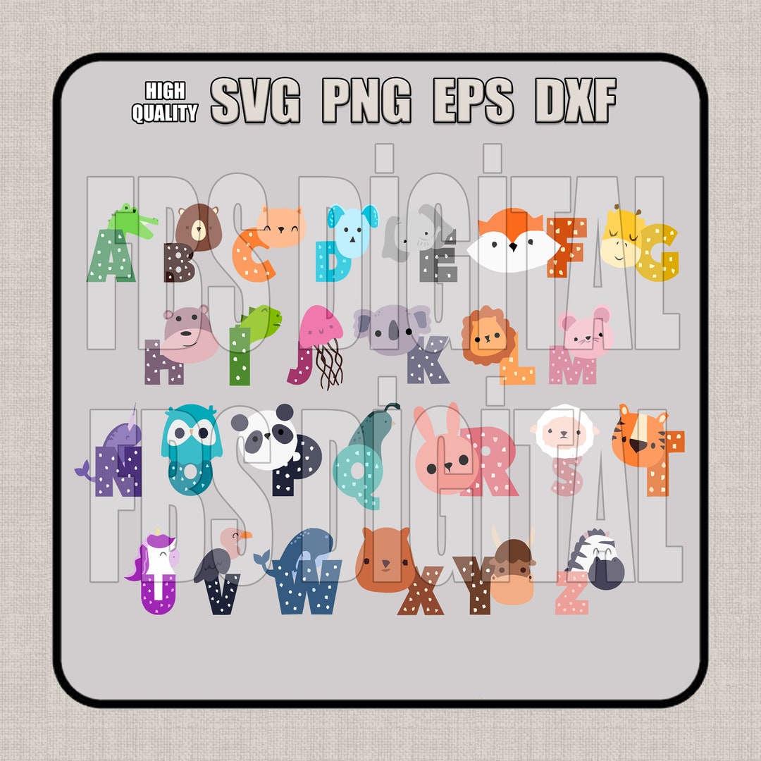 Animal Alphabet Clipart , Animal Alphabet Png , Education and Learning ...
