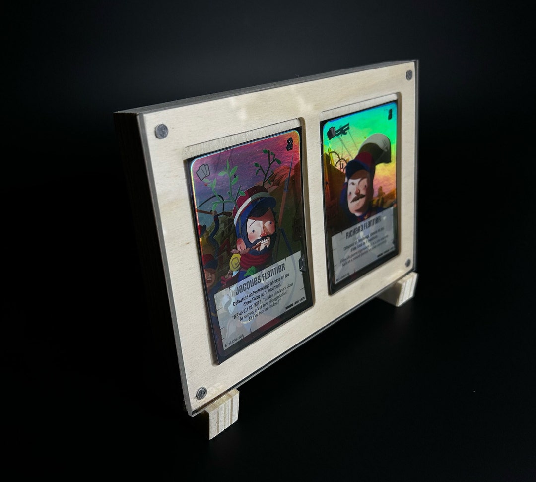 TCG Card Support / Display / Frame - Model for 2 Cards - Pokemon Type ...