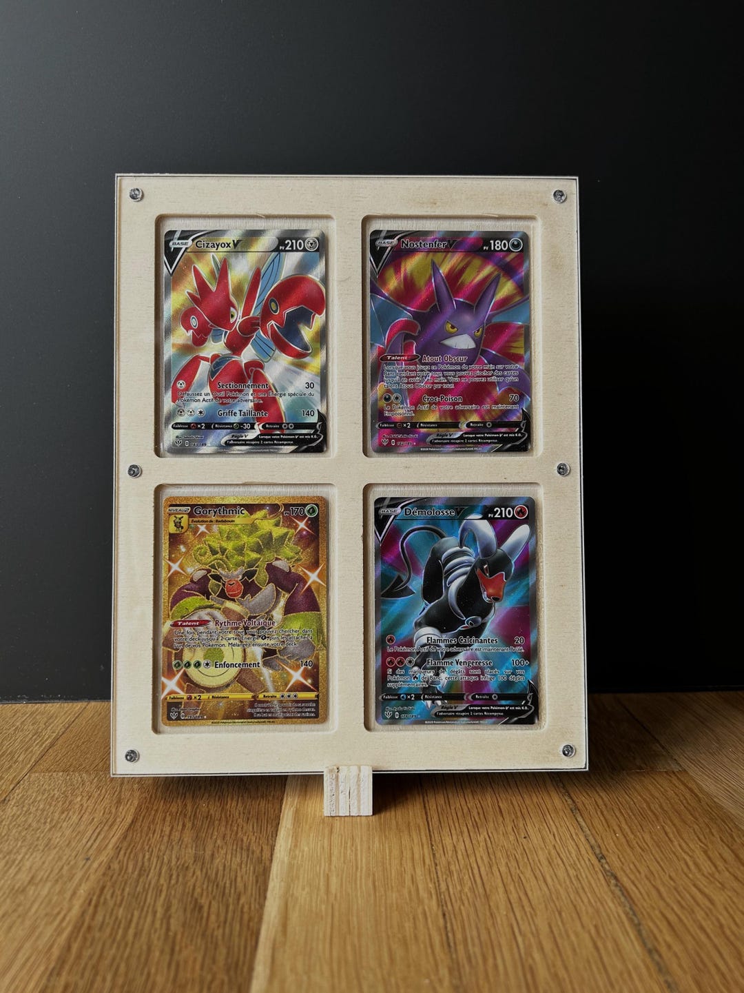 TCG Card Support / Display / Frame - Model for 4 Cards - Pokemon Type ...