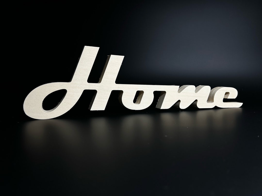 Wooden Word Decoration home to Place or Hang on the Wall. - Etsy